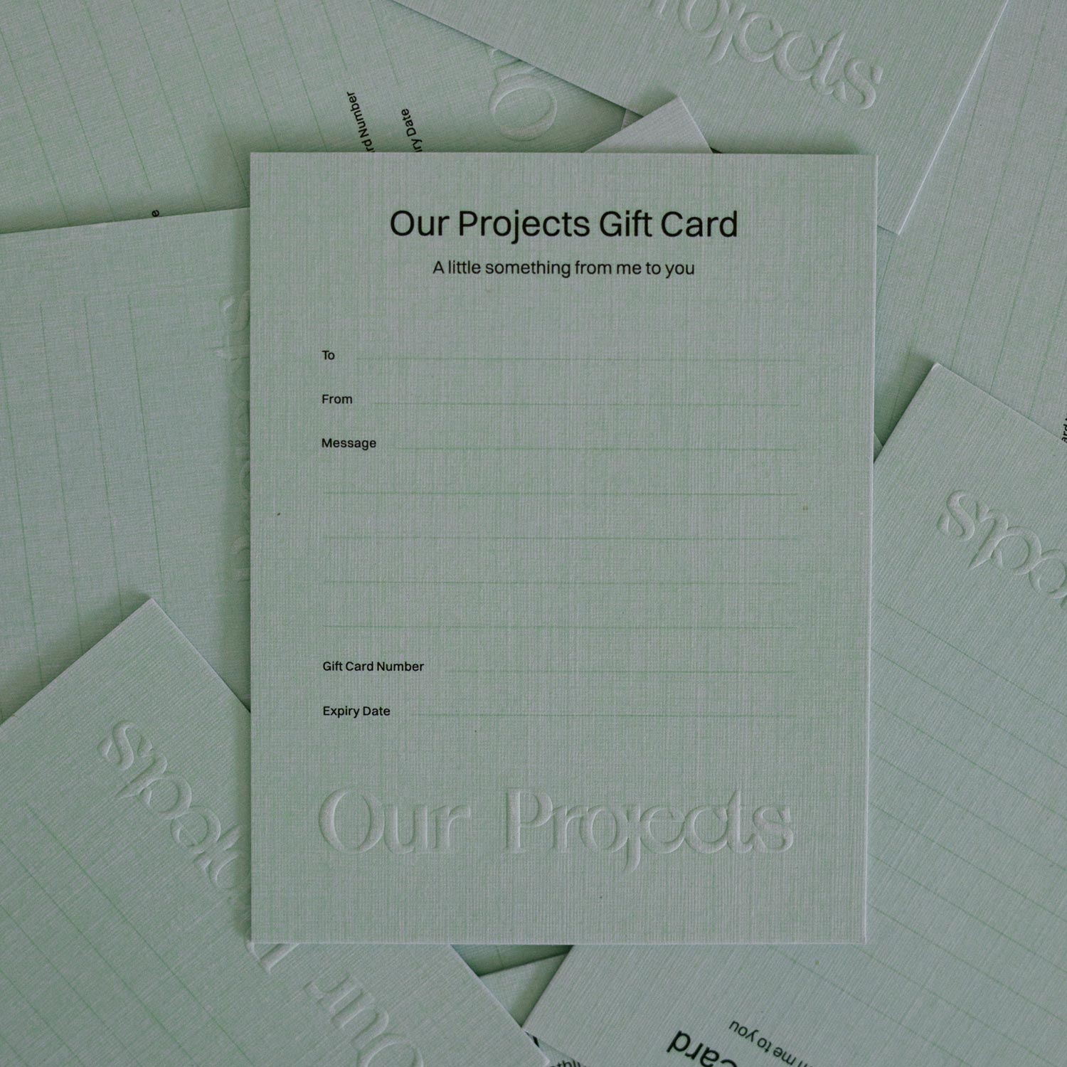 Masterclass Gift Card – Our Projects